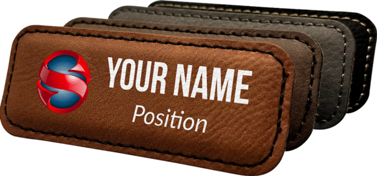 Custom Leather Name Tags - No Minimums! Free Shipping!