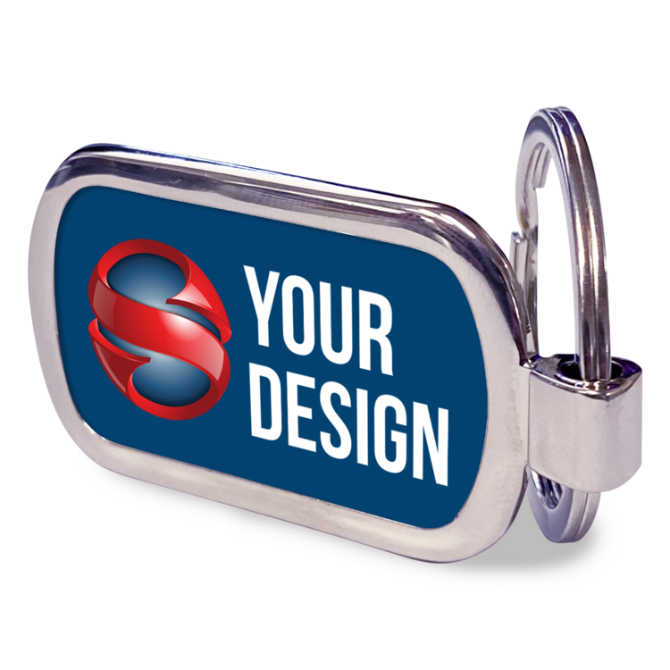 Create A Custom Printed Rectangle Key Chain With Your Design or Image!